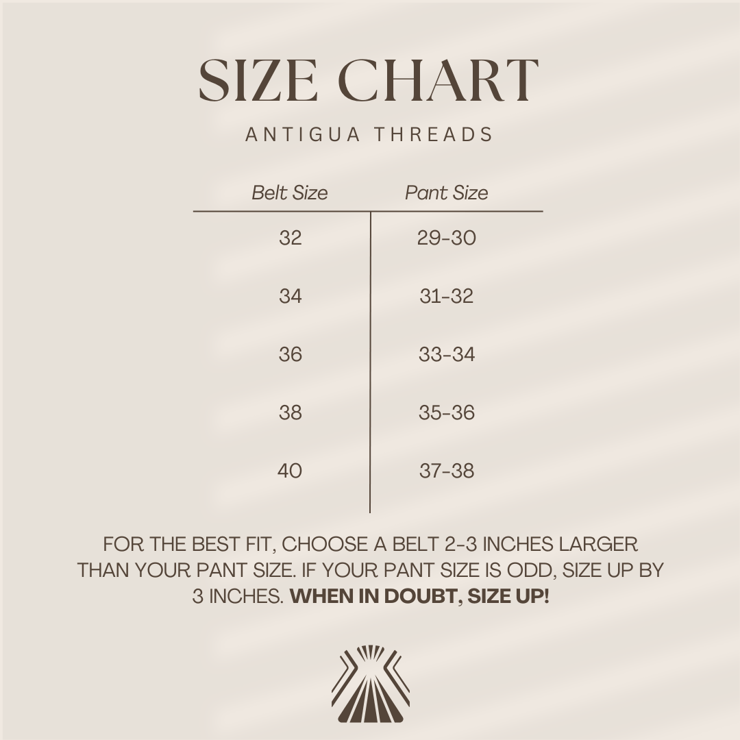 What Size Belt Should I Buy? A Simple Fit Guide | Antigua Threads